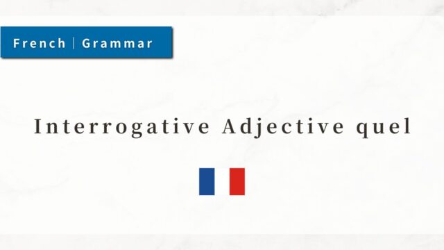 Interrogative Adjective quel | Usage Rules and Examples